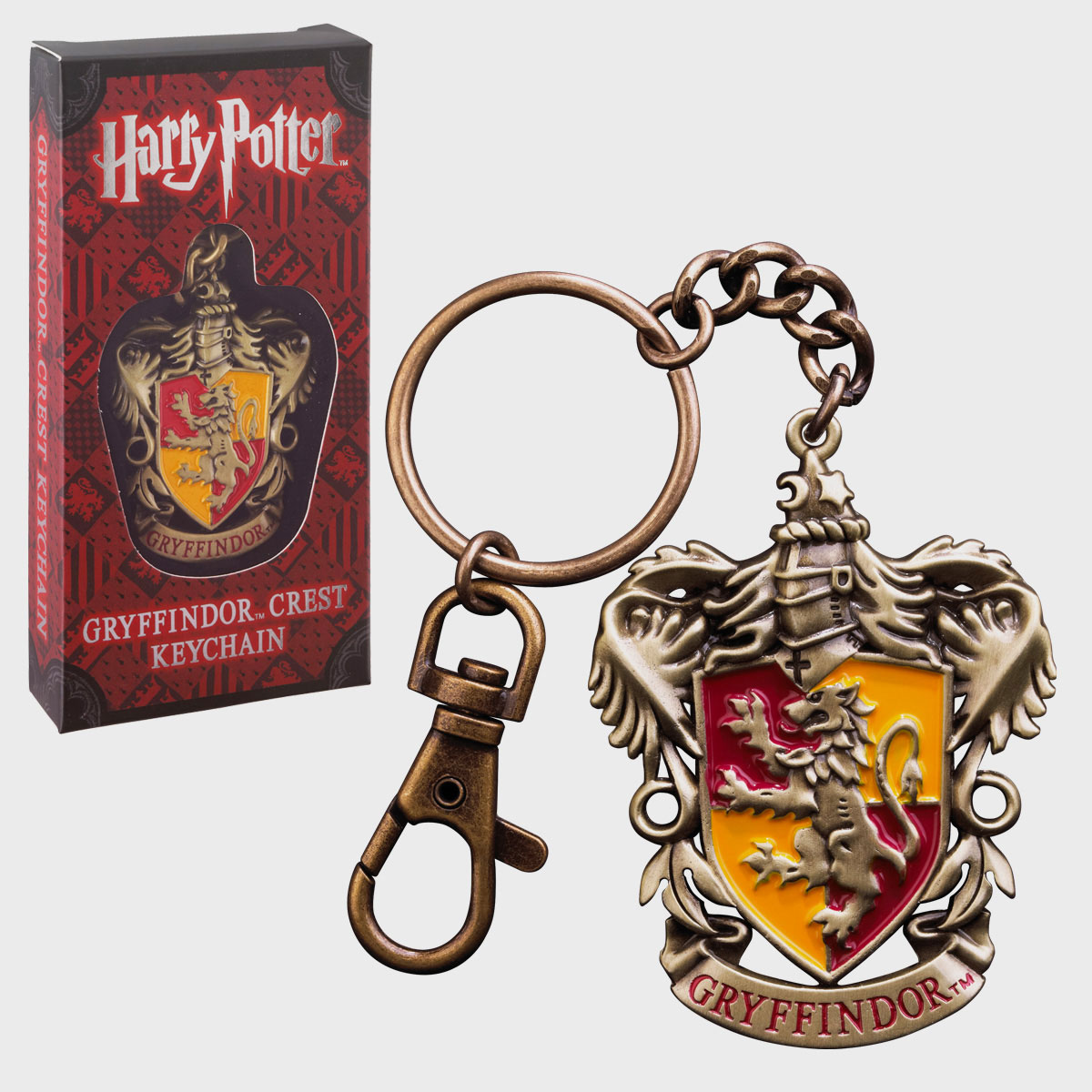 The Noble Collection - Harry Potter: Gryffindor Crest Keychain ...