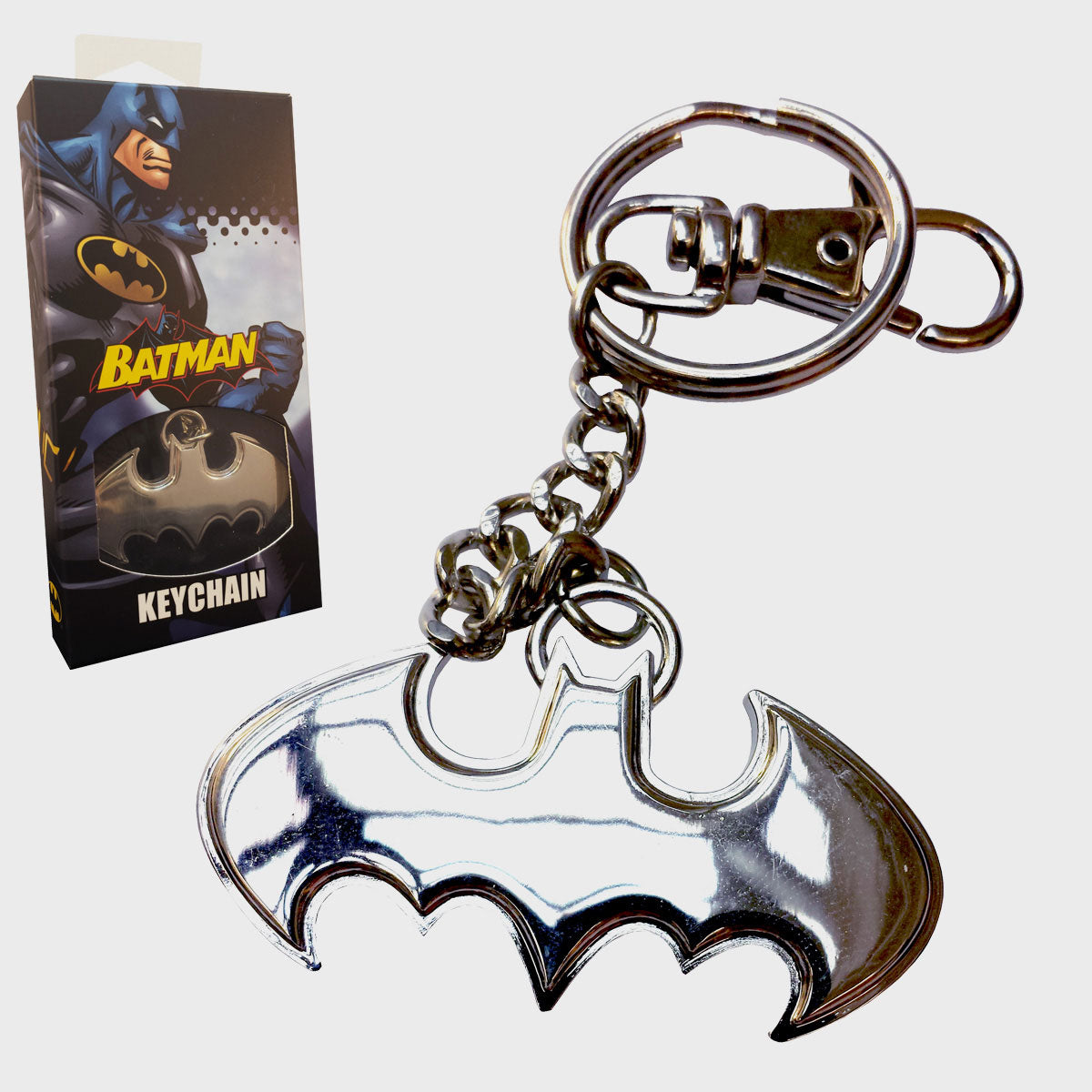 DC Batman Shaped Logo Keychain - Stainless Steel – Pavilion Distribution
