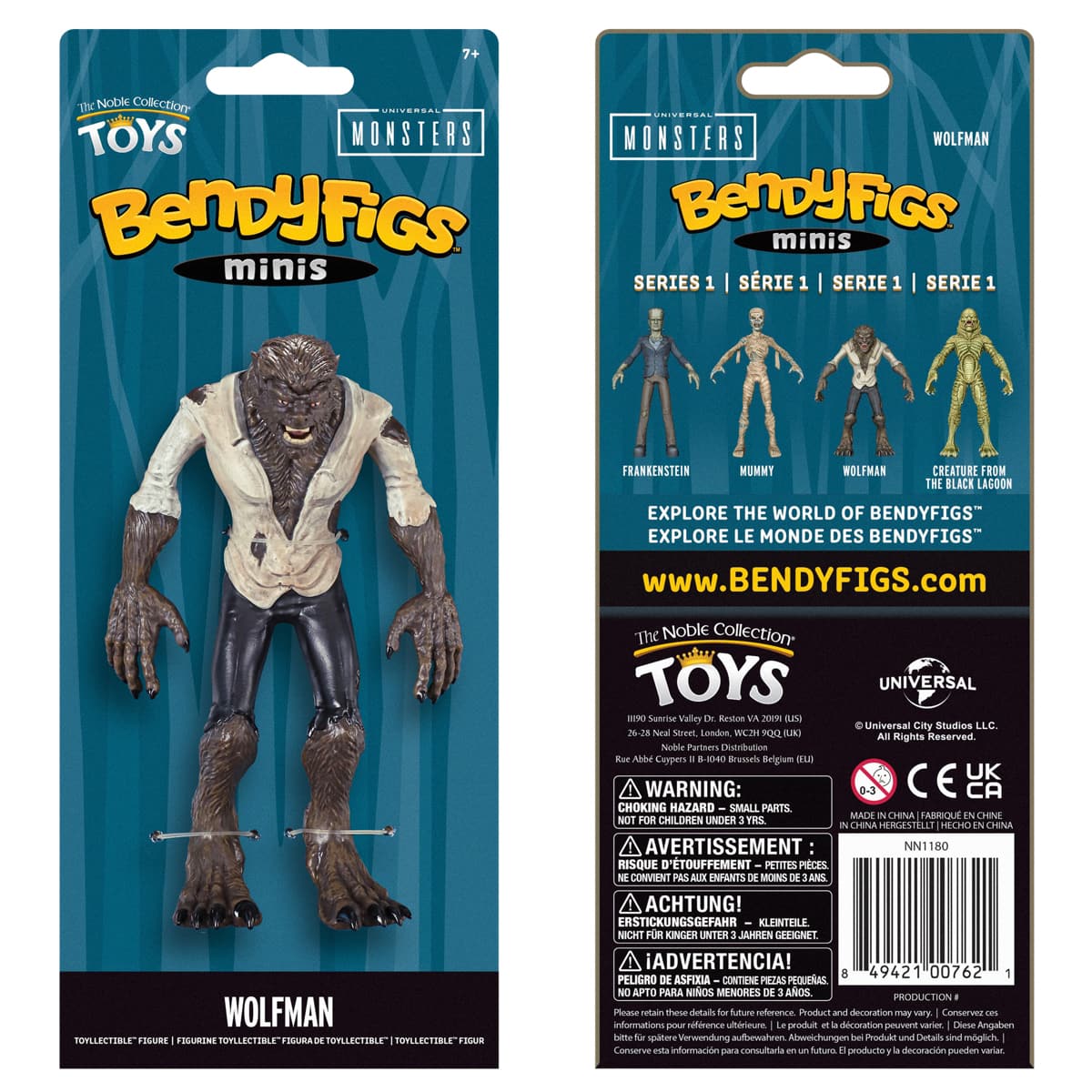 Universal Monsters - Wolfman Mini Bendyfig – Pavilion Distribution